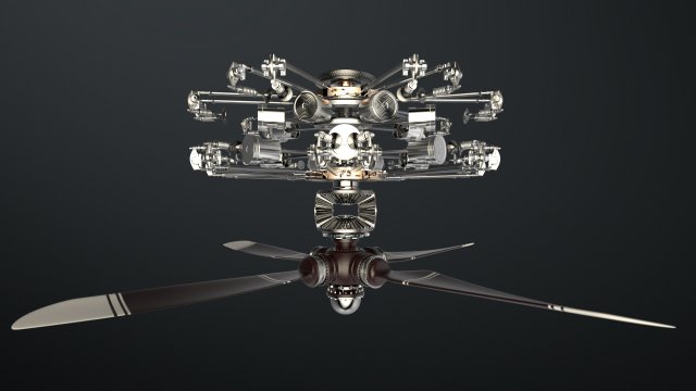 aircraft engine 3D Model in Parts 3DExport