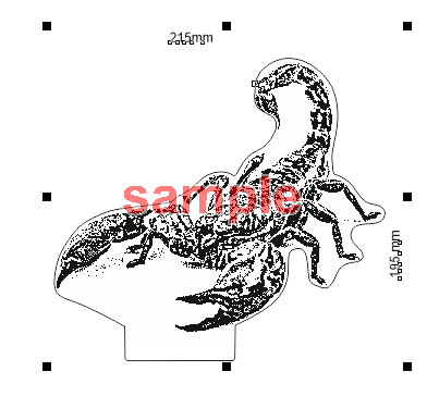 scorpio laser engraving vector drawings 3D Model in Characters 3DExport