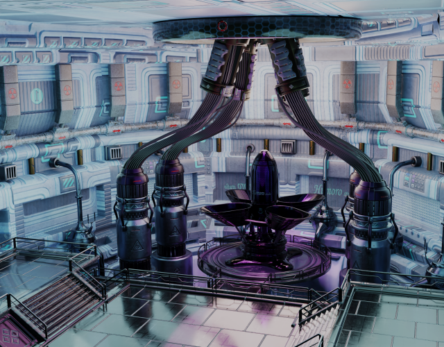 sci fi lab assets low and high poly texture 3D Model in Other 3DExport