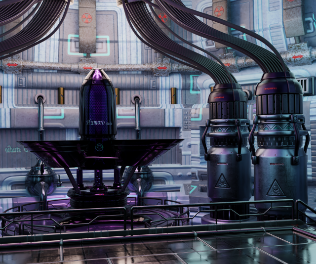 sci fi lab assets low and high poly texture 3D Model in Other 3DExport