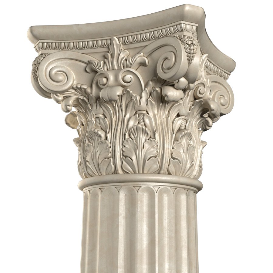 classical round columns 3D Models in Decoration 3DExport