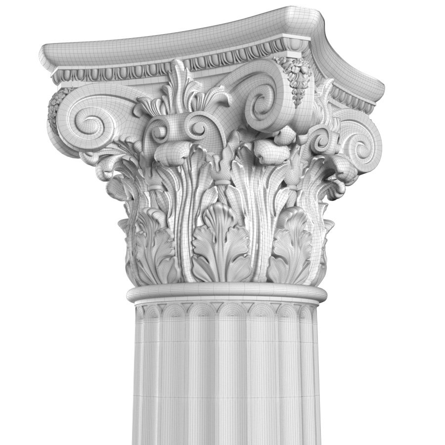 classical round columns 3D Models in Decoration 3DExport