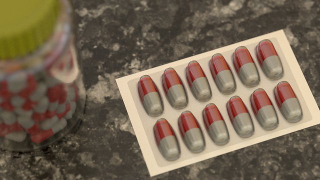 drugs 3D Model in Medicines 3DExport