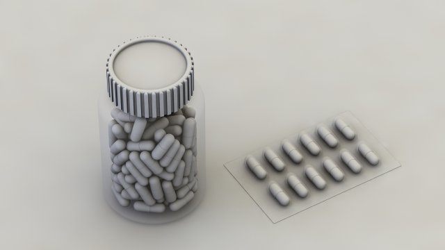 drugs 3D Model in Medicines 3DExport