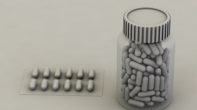 drugs 3D Model in Medicines 3DExport