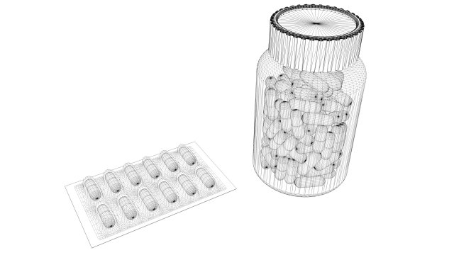 drugs 3D Model in Medicines 3DExport