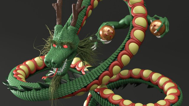 shenron from dragon ball 3D Model in Monster 3DExport