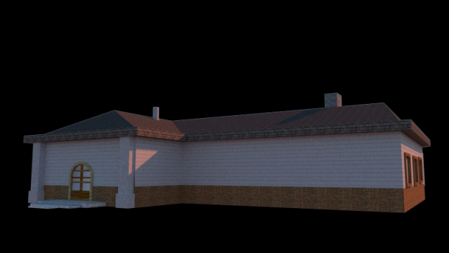 simple house design 3D Model in Buildings 3DExport