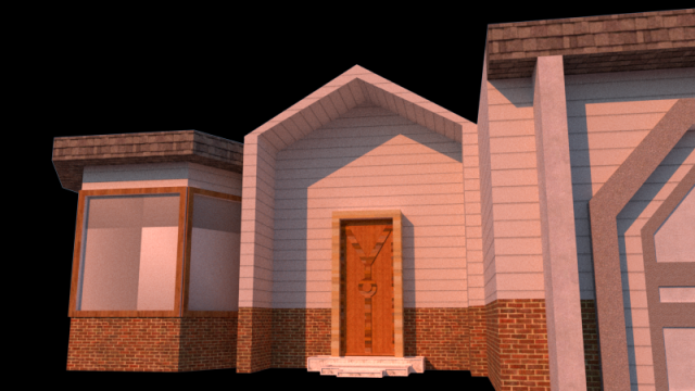 simple house design 3D Model in Buildings 3DExport
