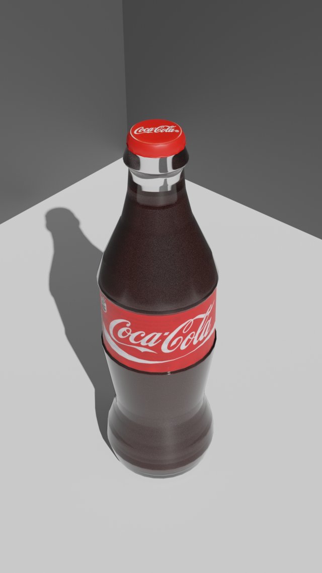 glass coca-cola Free 3D Model in Beverage 3DExport