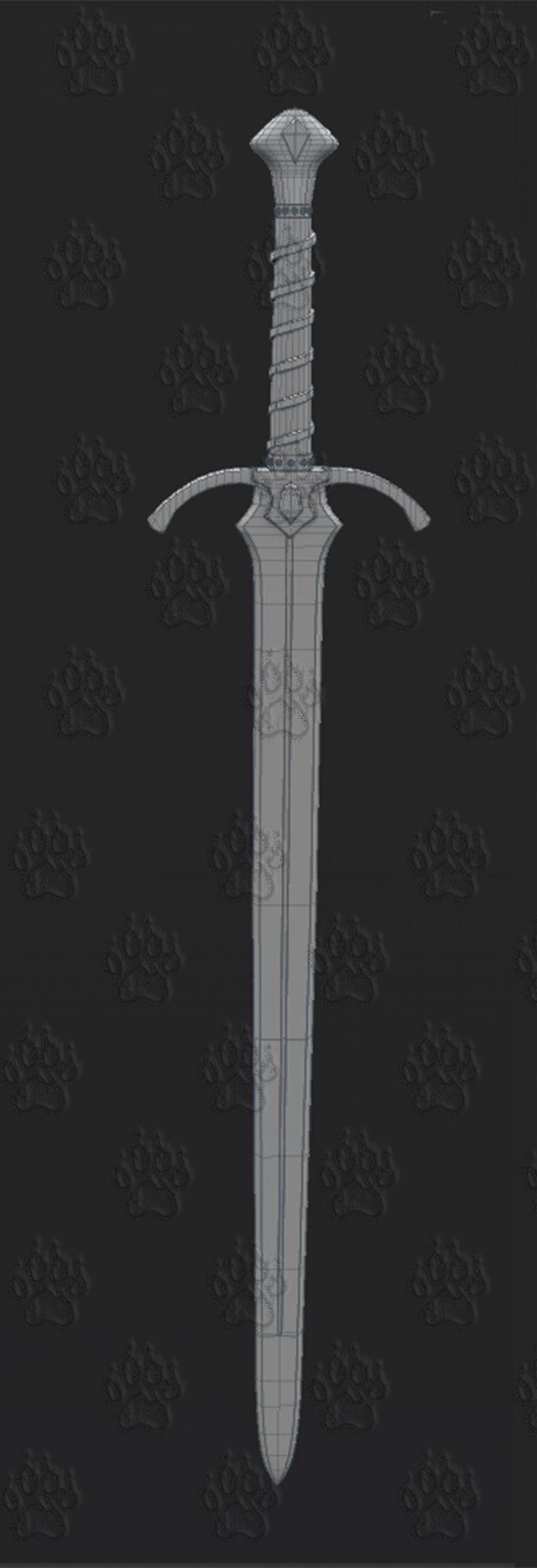 long sword 3D Model in Heavy Weapon 3DExport
