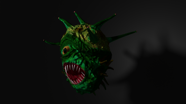 Evil eye 3D Model in Monster 3DExport
