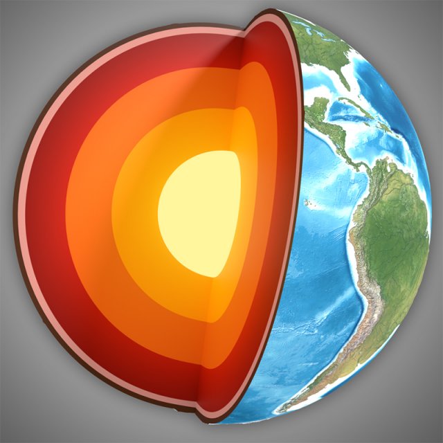 earth cross section 3D Model in Other 3DExport
