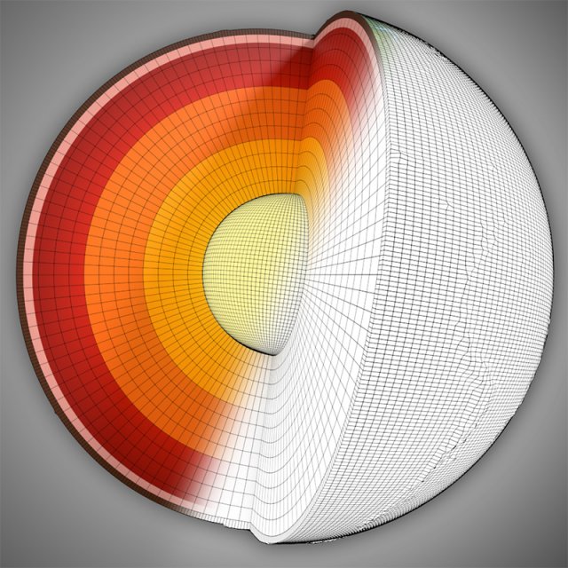 earth cross section 3D Model in Other 3DExport