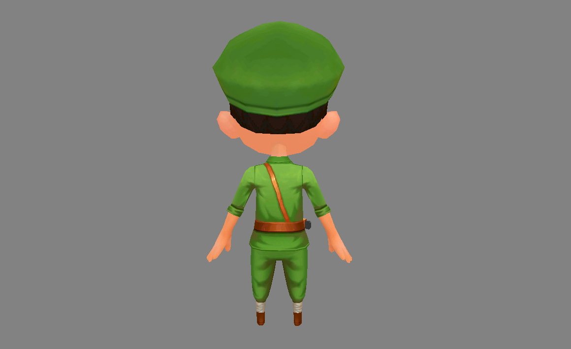cartoon soldier 3D Models in Child 3DExport