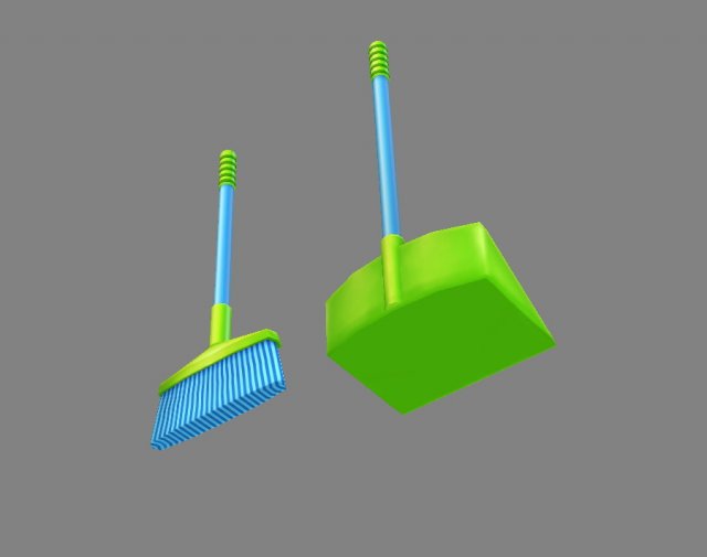 cartoon broom 3D Model in Household Appliances 3DExport