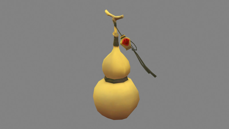 Cartoon Gourd 3D Model in Small Plants 3DExport