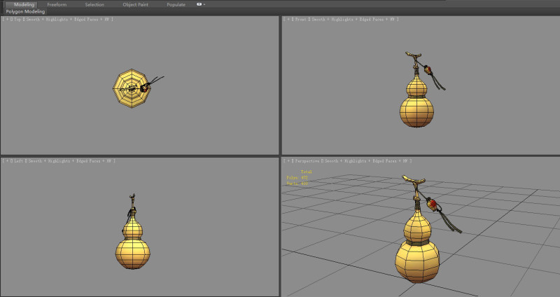 Cartoon Gourd 3D Model in Small Plants 3DExport