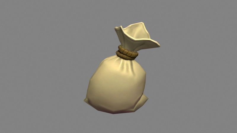 Cartoon money bag 3D Model in Other 3DExport