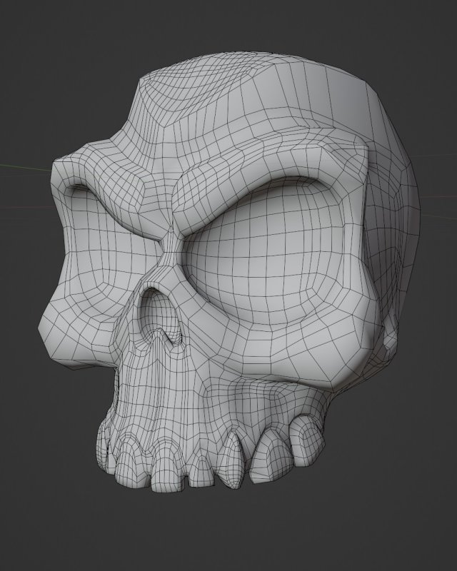 Stylized Skull 3D Model in Other 3DExport