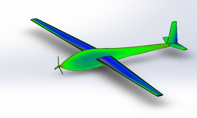 glider aircraft 3D Model in Sailplane 3DExport