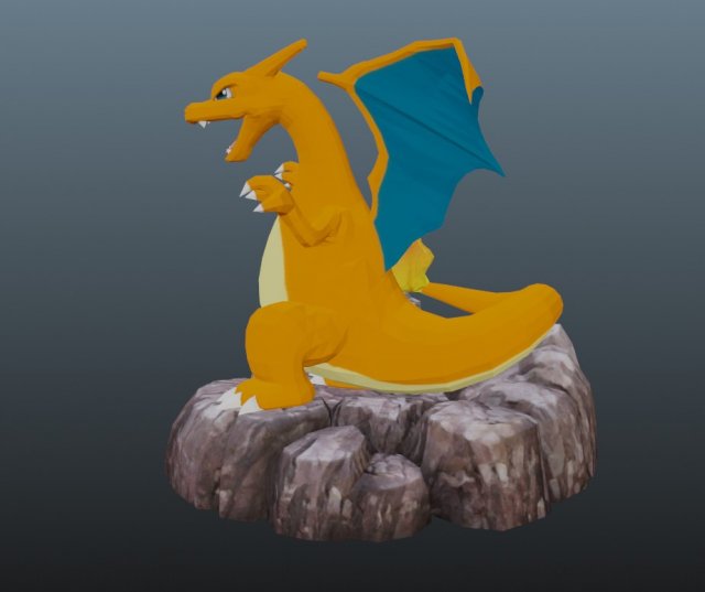 pokemon charizard 3D Print Model in Toys 3DExport