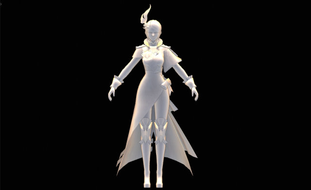 Female Commander Character 3D Model in Woman 3DExport