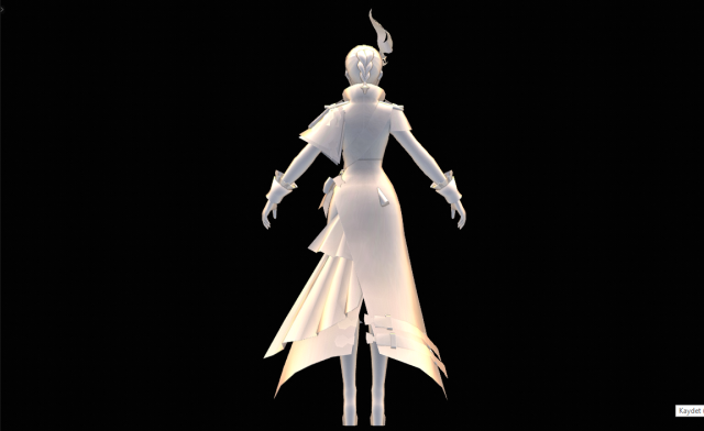 Female Commander Character 3D Model in Woman 3DExport