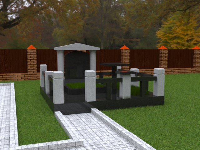 Grave complex 3D Model in Other 3DExport