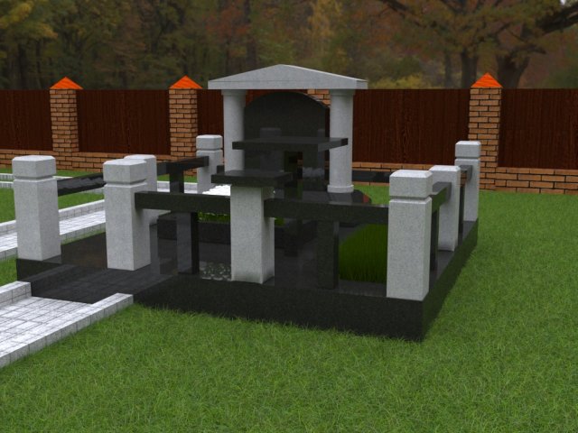 Grave complex 3D Model in Other 3DExport