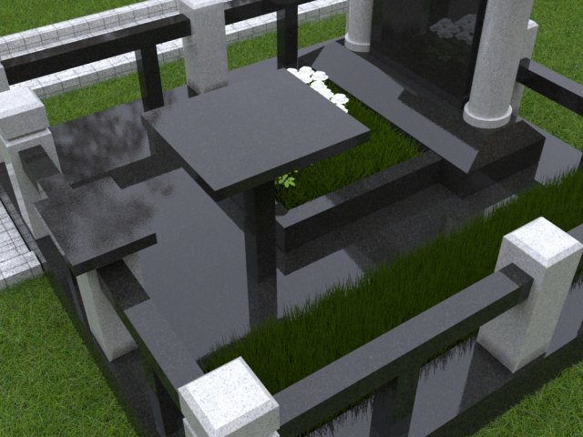 Grave complex 3D Model in Other 3DExport