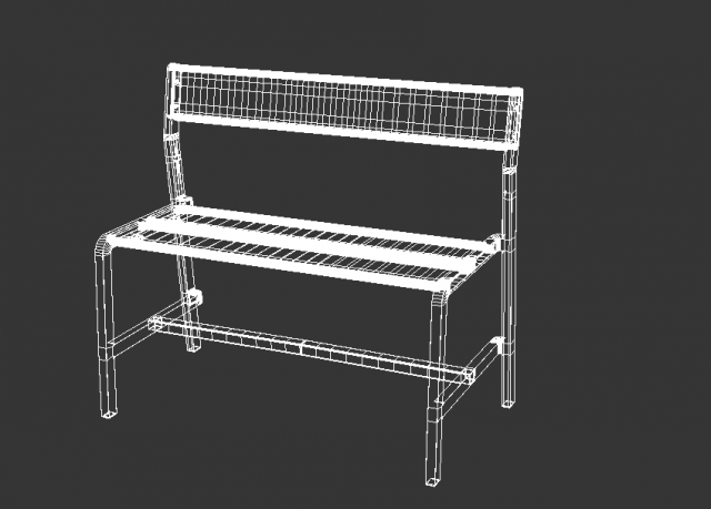 Bench 3D Model in Other 3DExport