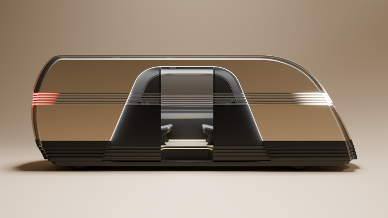 Tesla Robovan Robotaxi Realistic Ready-for-Use With Interior HP 3D 模型 ...