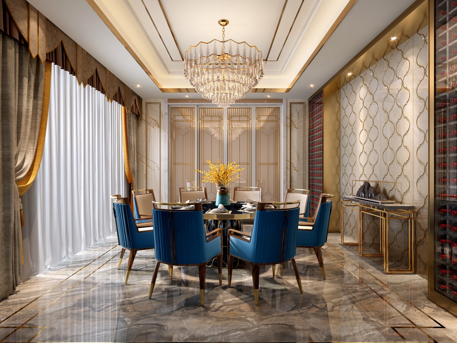 modern restaurant 3D Model in Dining Room 3DExport