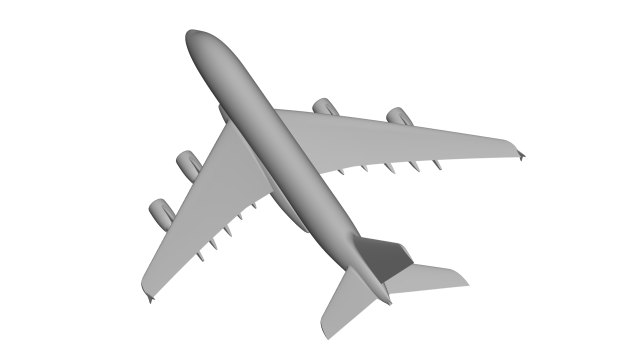 Airbus A380 3D Model in Transport 3DExport