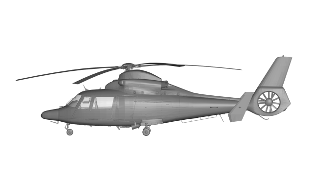 Eurocopter AS-365 3D Model in Helicopter 3DExport
