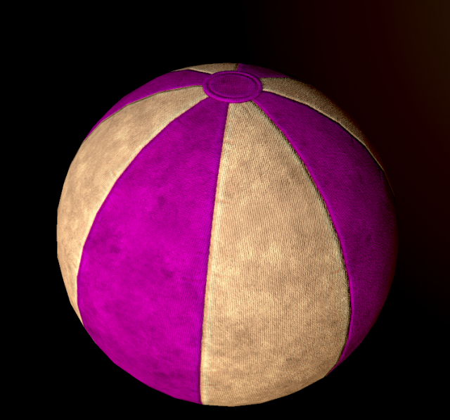 beach ball low poly and high poly 3D Model in Toys 3DExport
