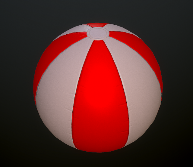 beach ball low poly and high poly 3D Model in Toys 3DExport