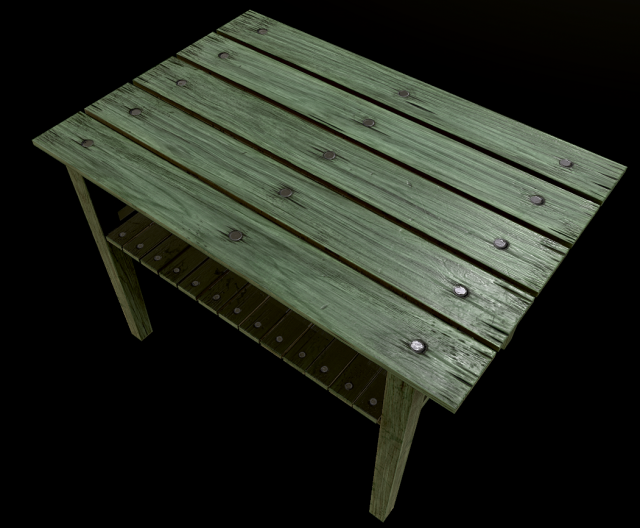 table trees low poly 6 texture options and high poly 3D Model in Table ...