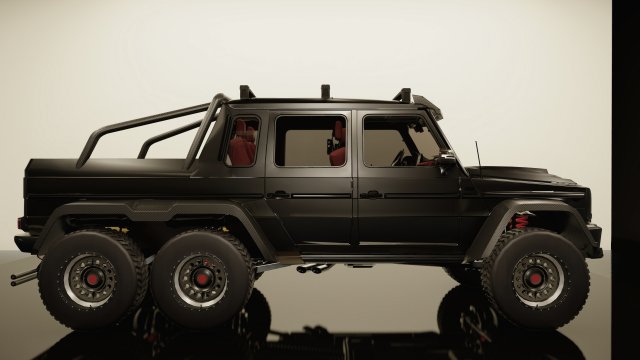 g-class 6x6 brabus black edition 3D Model in SUV 3DExport