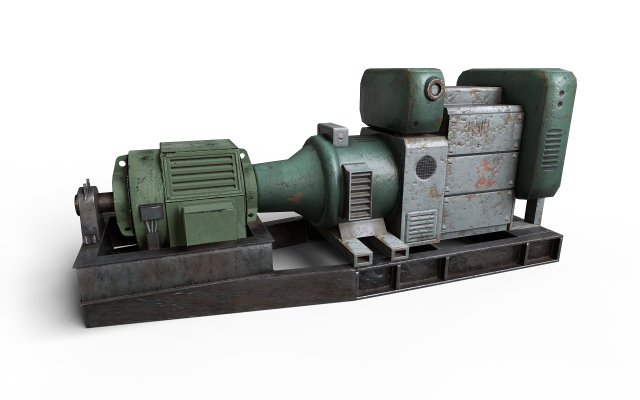 Industrial generator 3D Model in Machines 3DExport