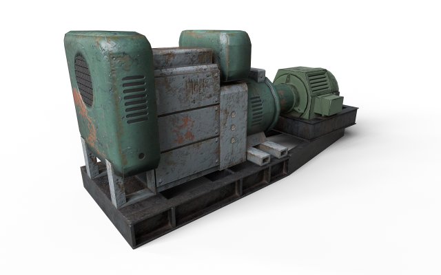 Industrial generator 3D Model in Machines 3DExport