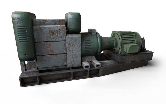 Industrial generator 3D Model in Machines 3DExport