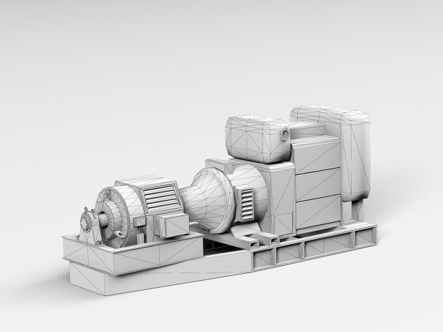 Industrial generator 3D Model in Machines 3DExport