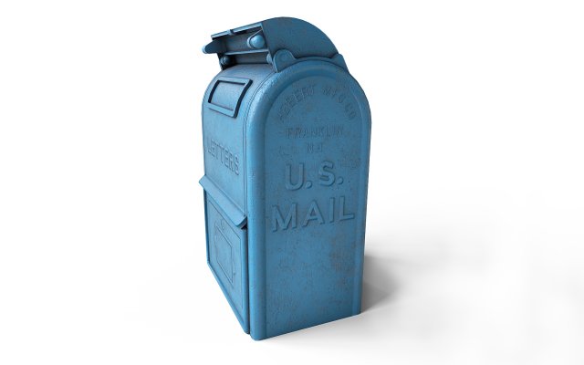 Mailbox 3D Model in Miscellaneous 3DExport