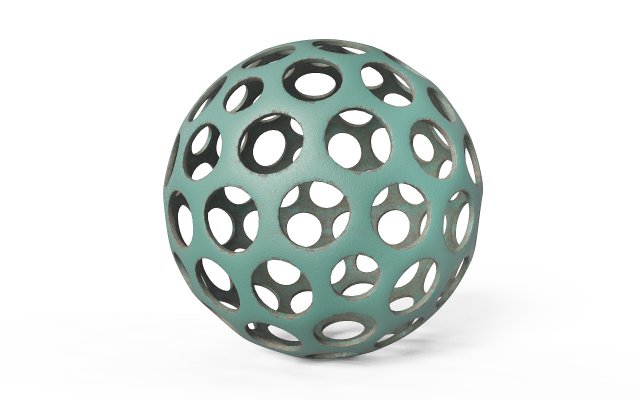 Sphere with holes 3D Model in Parts 3DExport