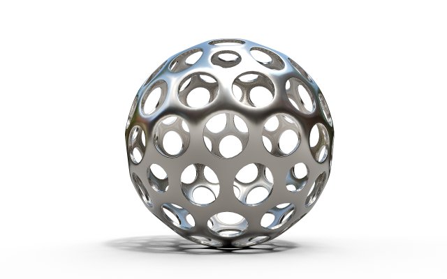 Sphere with holes 3D Model in Parts 3DExport