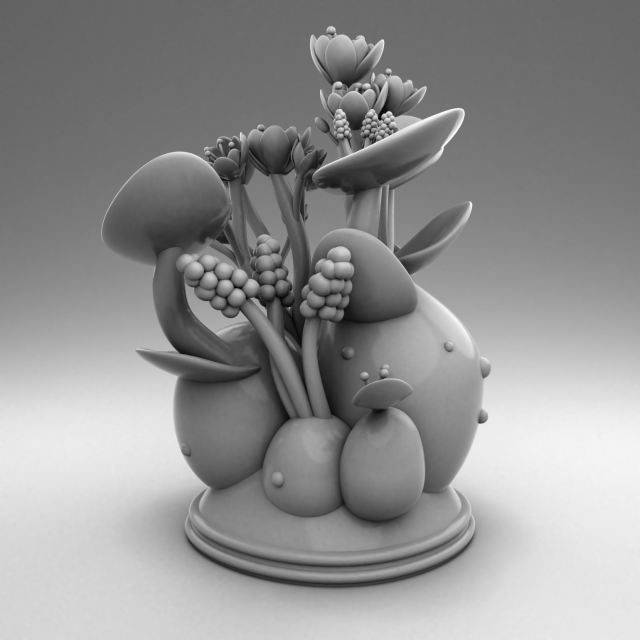 decorate plant 3d print model 3D Print Model in Sculpture 3DExport