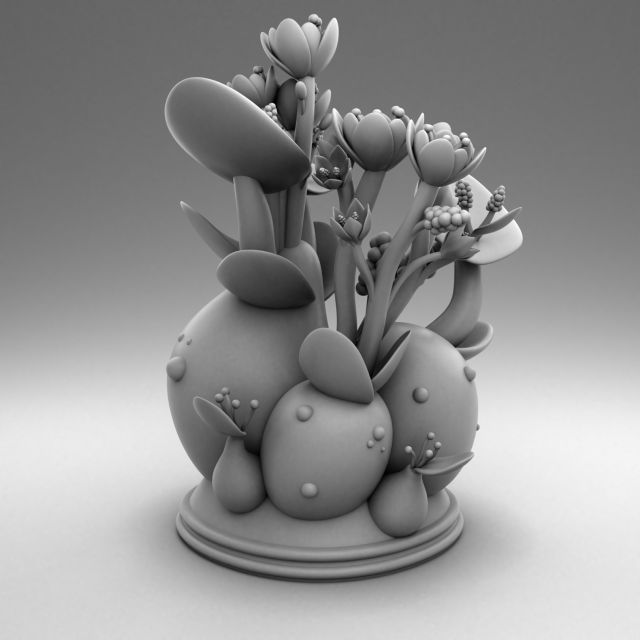 decorate plant 3d print model 3D Print Model in Sculpture 3DExport