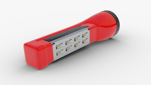 flashlight led solar power 3D Model in Tools 3DExport
